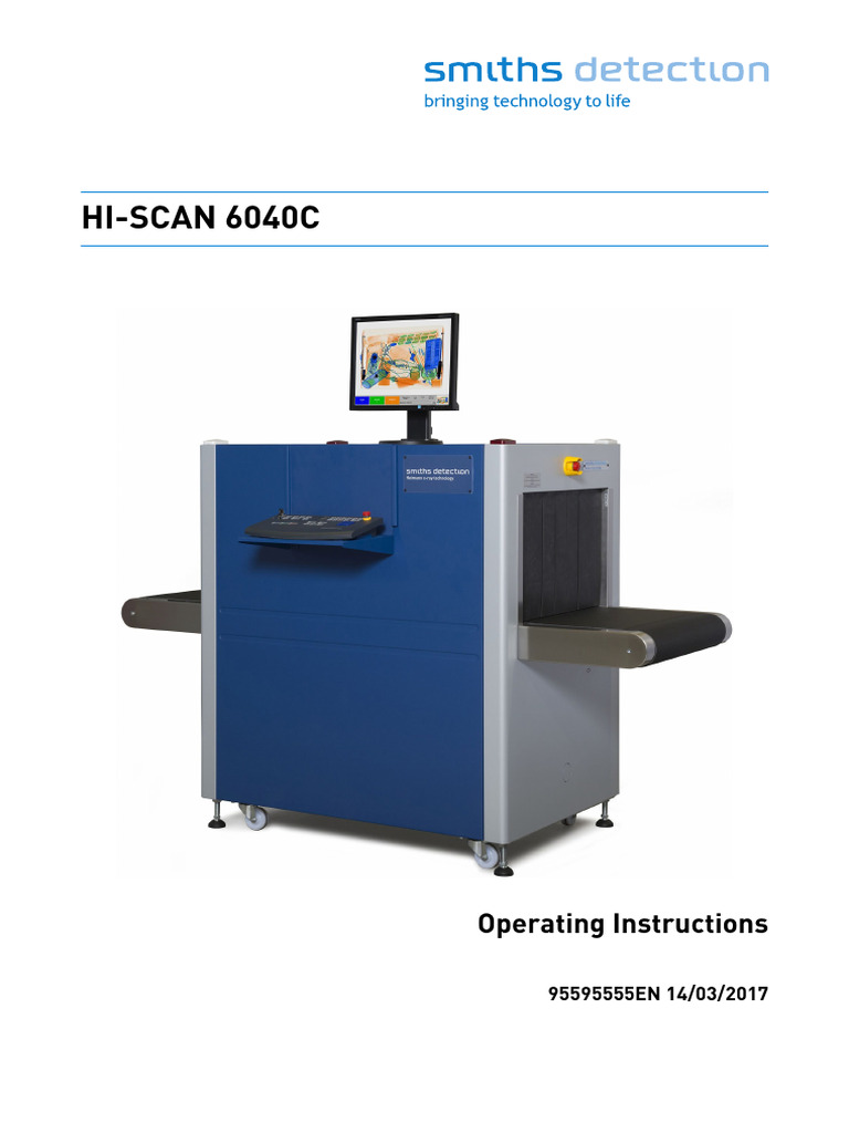 HI-SCAN 6040C: Operating Instructions | PDF | Menu (Computing) | Qr Code