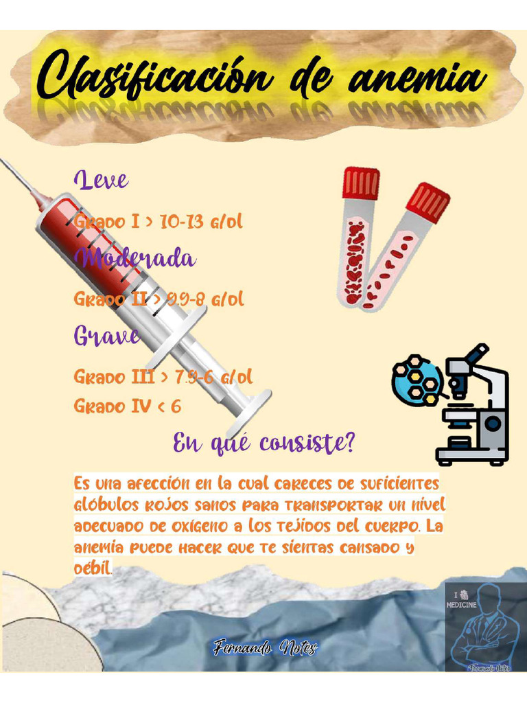 Clasificacion de Anemia | PDF