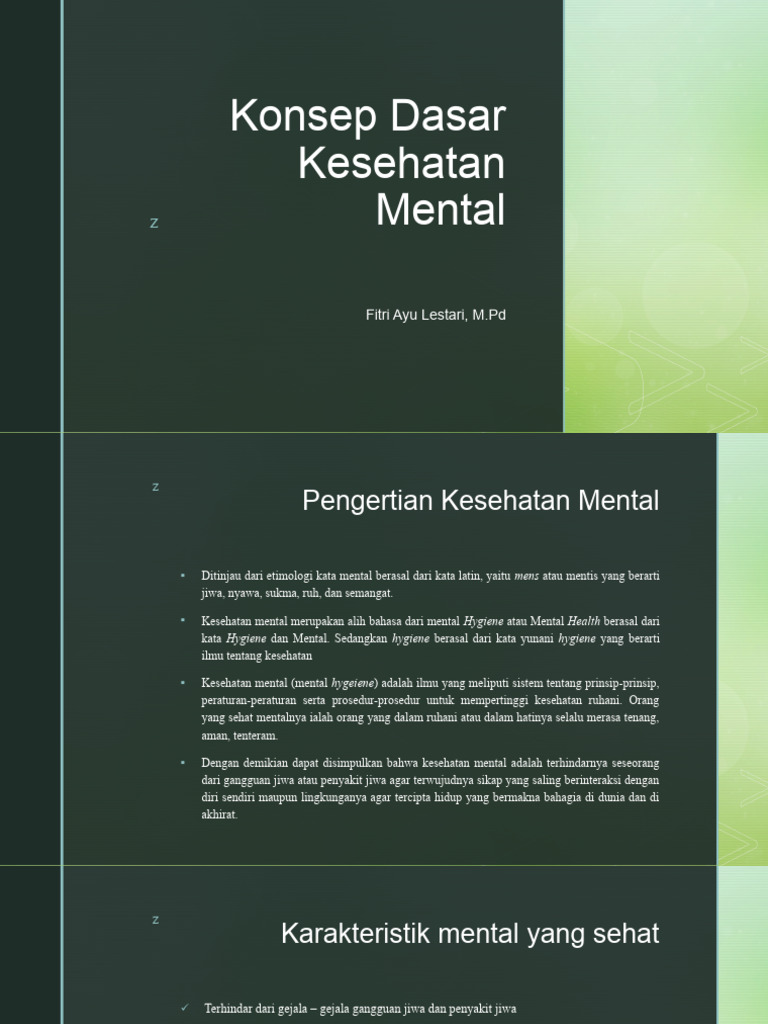 Konsep Kesehatan Mental | PDF
