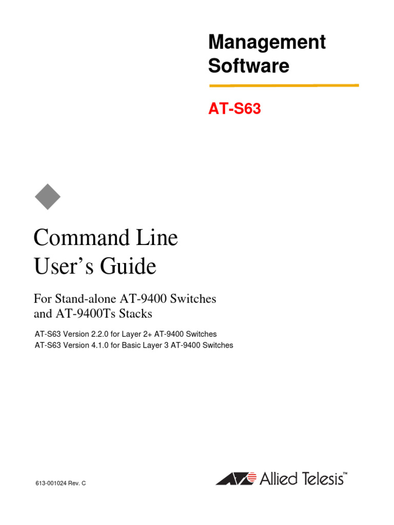 s63 v410 Cli Guide | PDF | Command Line Interface | Computer Networking