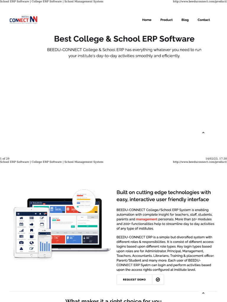 School & College ERP Software | PDF