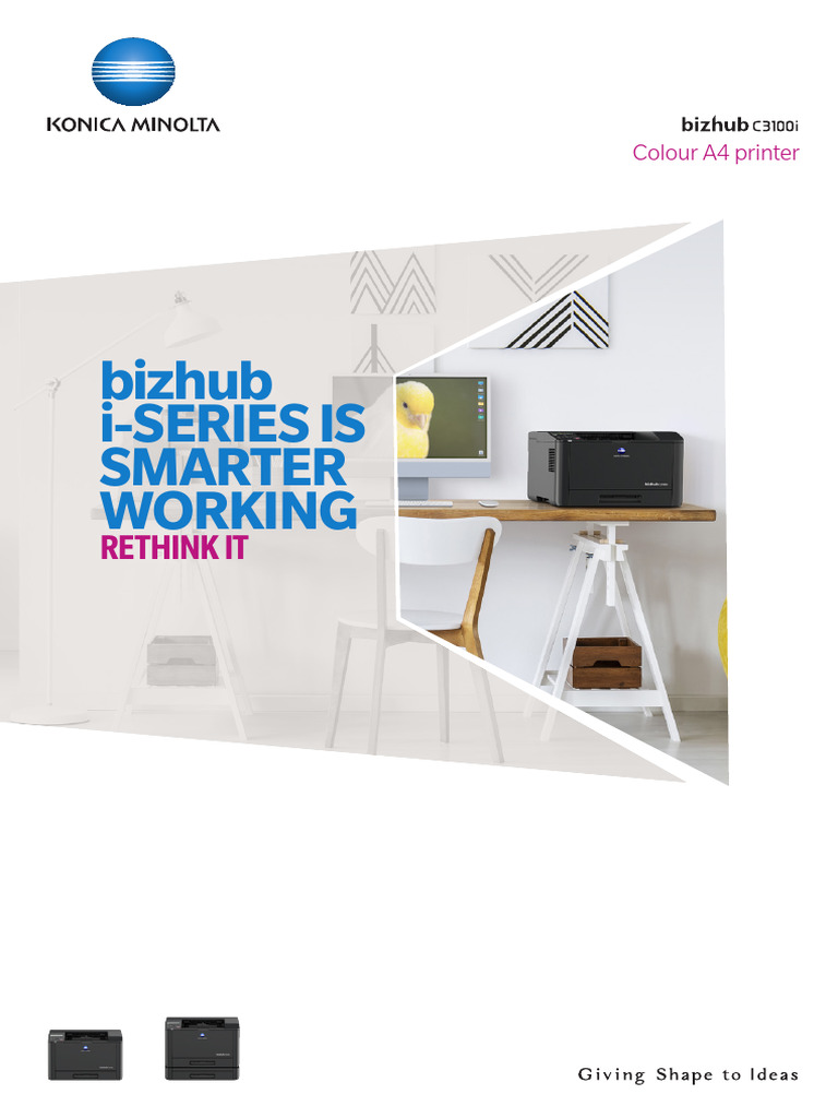 Bizhub C3100i Datasheet | PDF | Printer (Computing) | Internet Protocols