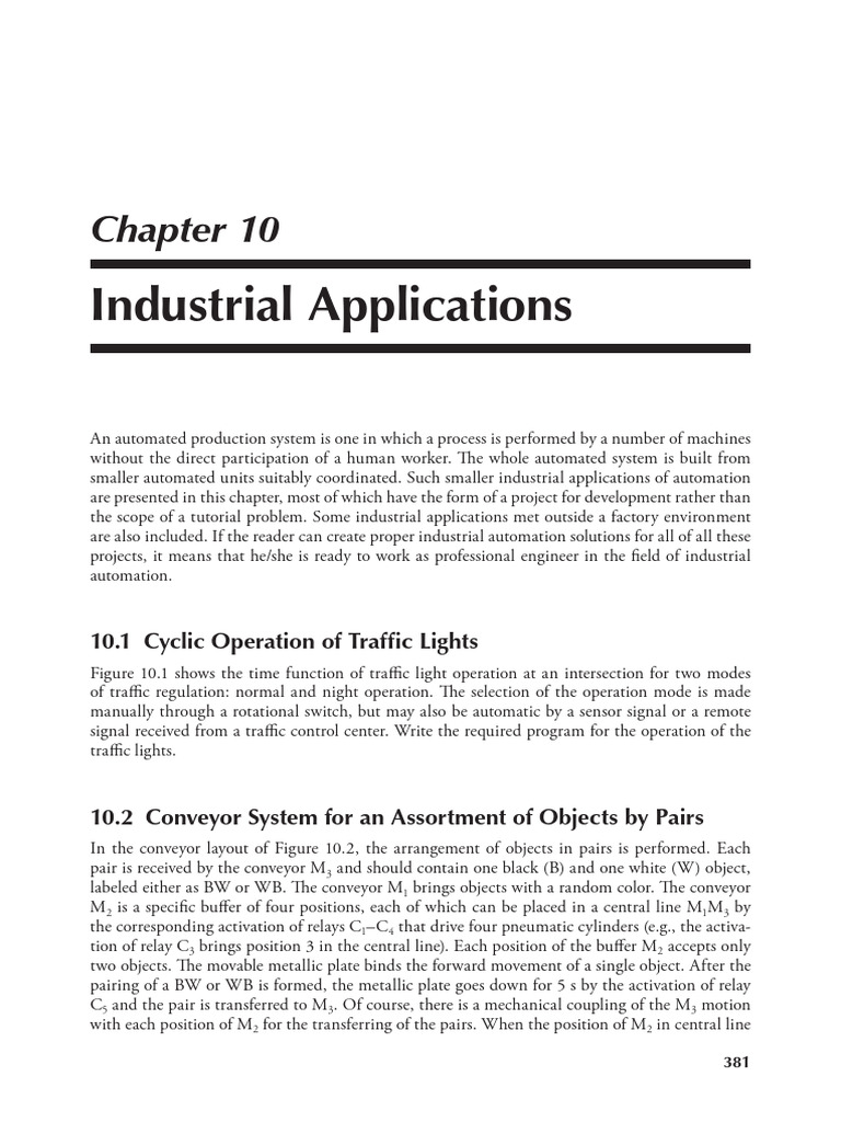 Industrial Applications | PDF | Programmable Logic Controller | Electric Motor