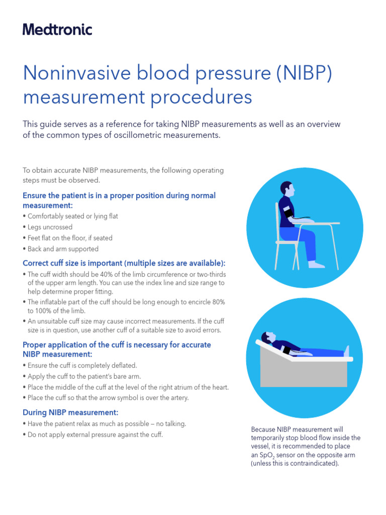 Resparray Monitor Nibp Measurement Tips Information Sheet | PDF | Blood ...