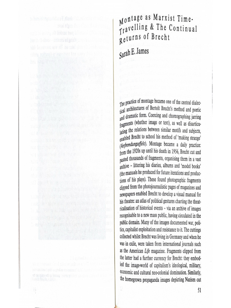 James - Montage and Marxist Time - Travelling and The Continual Returns ...
