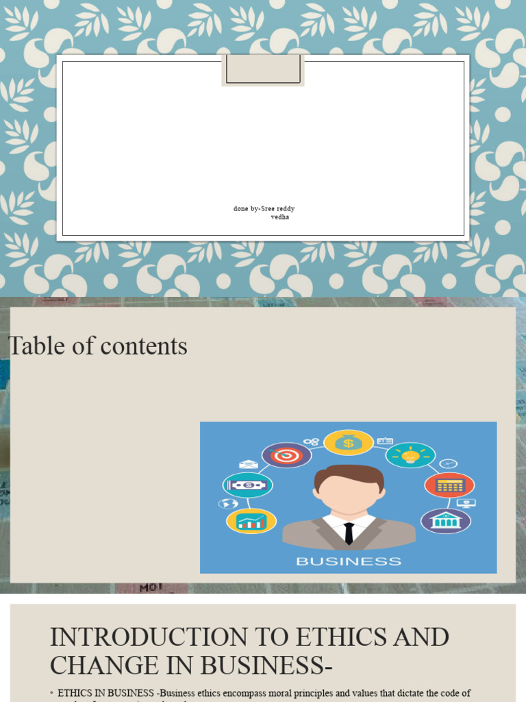 Bm Presentation | PDF | Business Ethics | Business