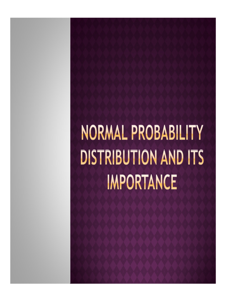 02 Normal Distribution - TV | PDF | Probability Distribution | Normal ...