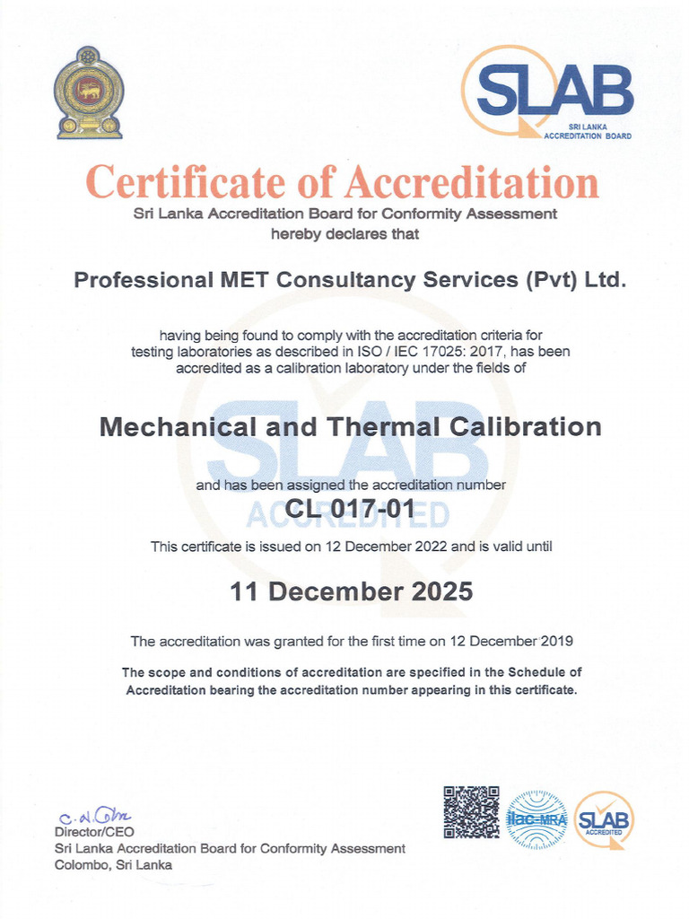 Certificate of accreditation | PDF