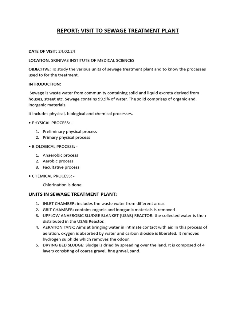 Sewage Treatment | PDF | Sewage Treatment | Pollution