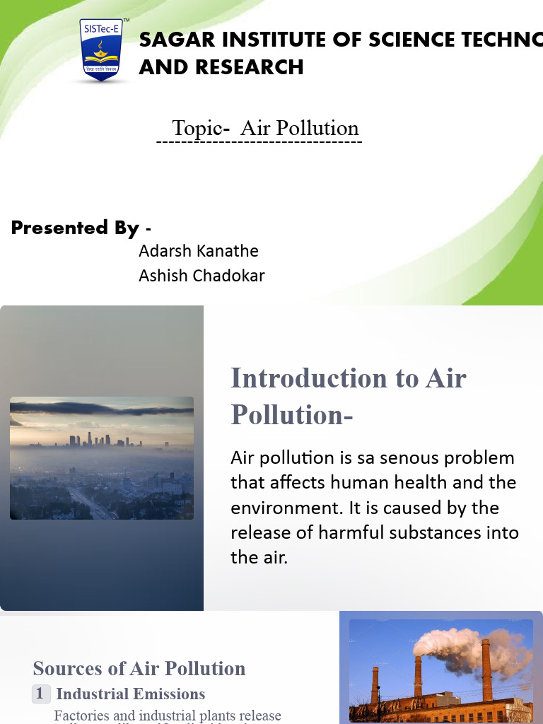 Air pollution.ppt | Download Free PDF | Air Pollution | Atmosphere Of Earth