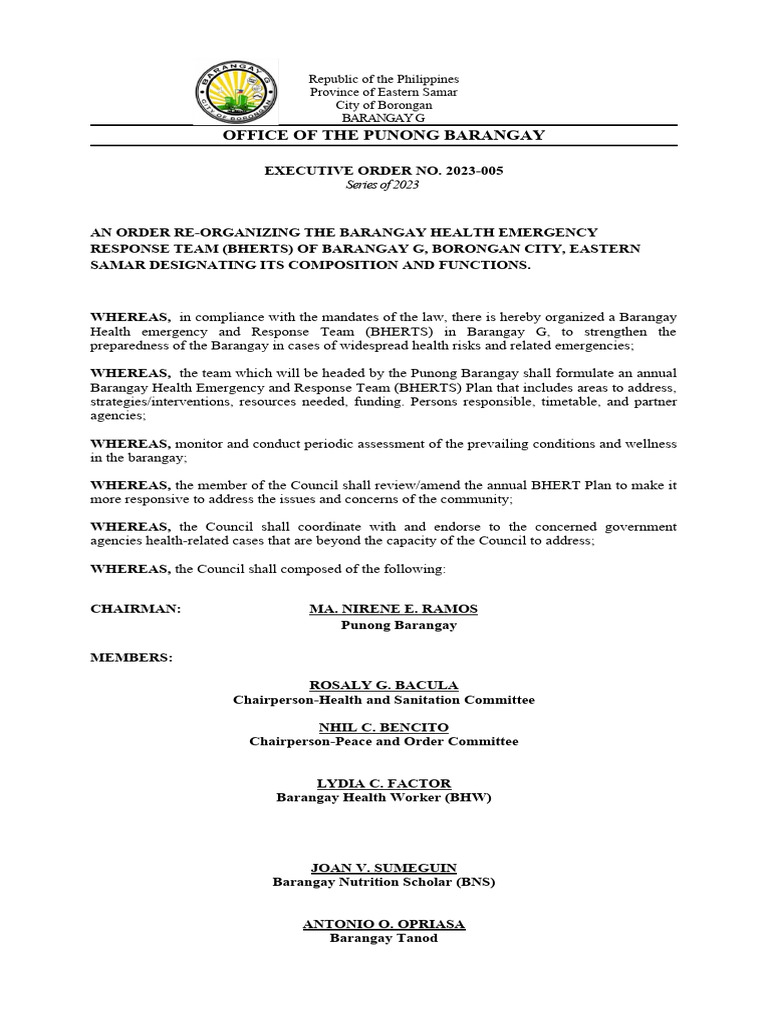 Bherts Eo -2023 | PDF