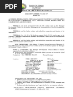 Executive Order No. 003 S. 2023 - ORGANIZING THE BARANGAY DEVELOPMENT ...