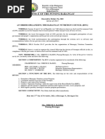 Executive Order No. 003 Creating BNC | PDF