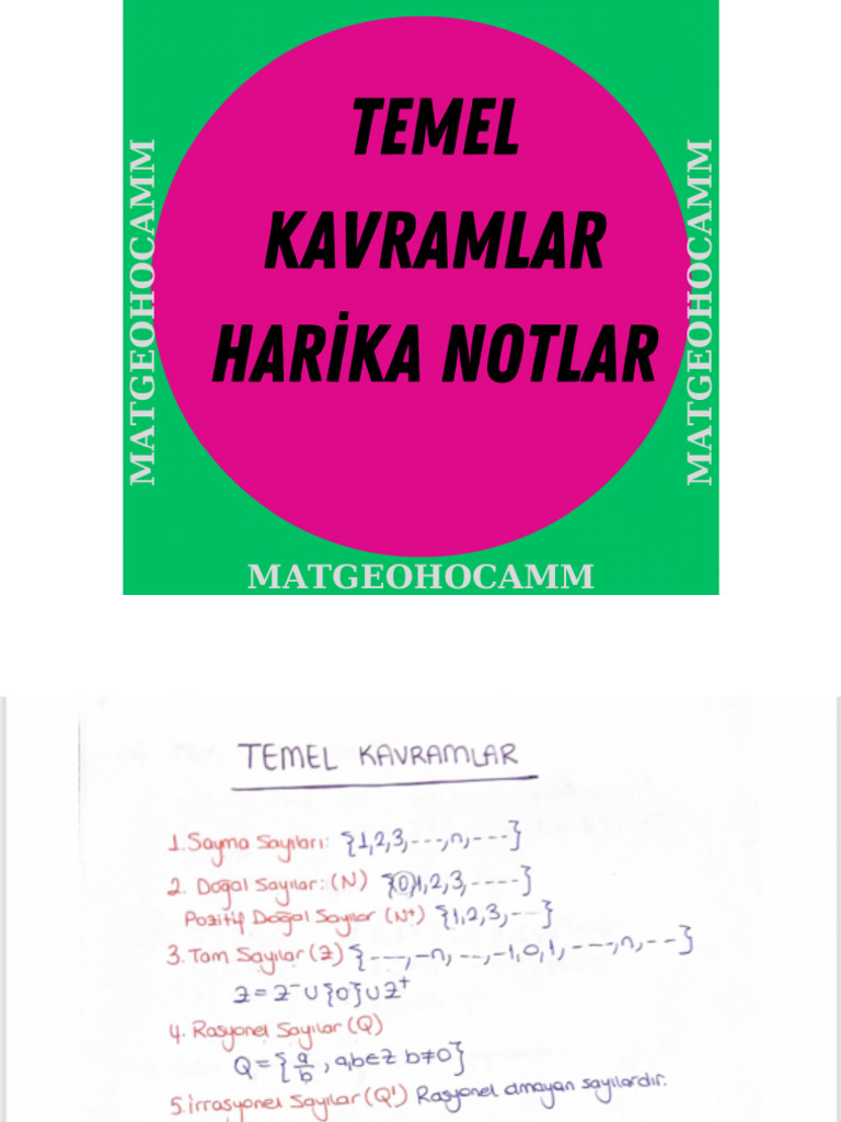 Temel Kavramlar Hari̇ka Notlar | PDF