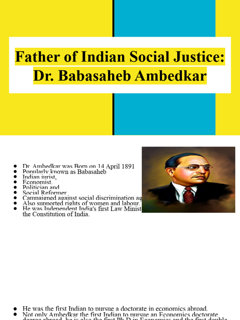 Dr. Babasaheb Ambedkar | PDF | Dalit | Caste