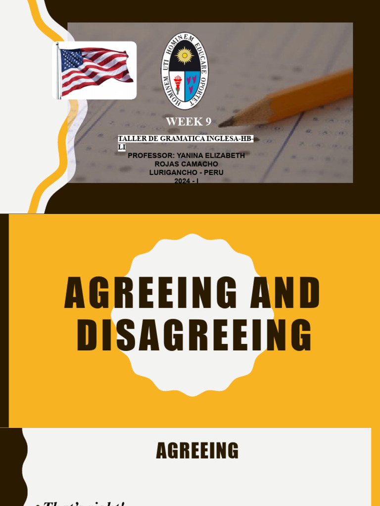 English Grammar Workshop: Agreeing & Disagreeing | PDF | Wellness