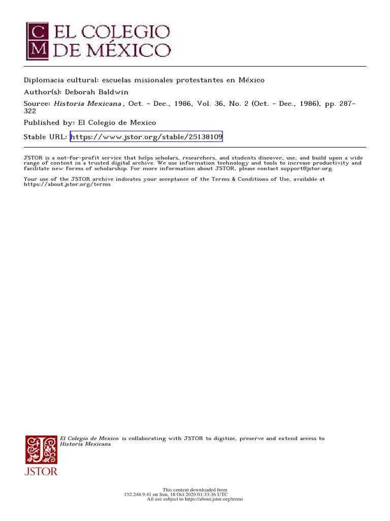 Broken Traditions: Mexican Revolutionaries and Protestant Allegiances | PDF