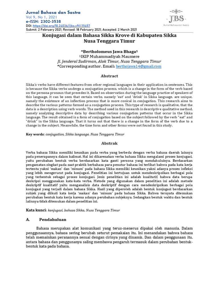 Konjugasi Reference | PDF