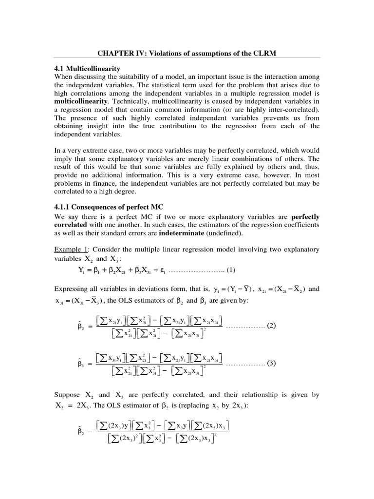 CH 4 2023 Eonometrics For Acct and Finance | PDF | Multicollinearity ...