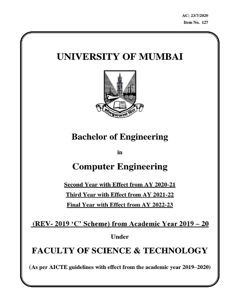 Computer Engineering Syllabus Sem III Mumbai University | PDF
