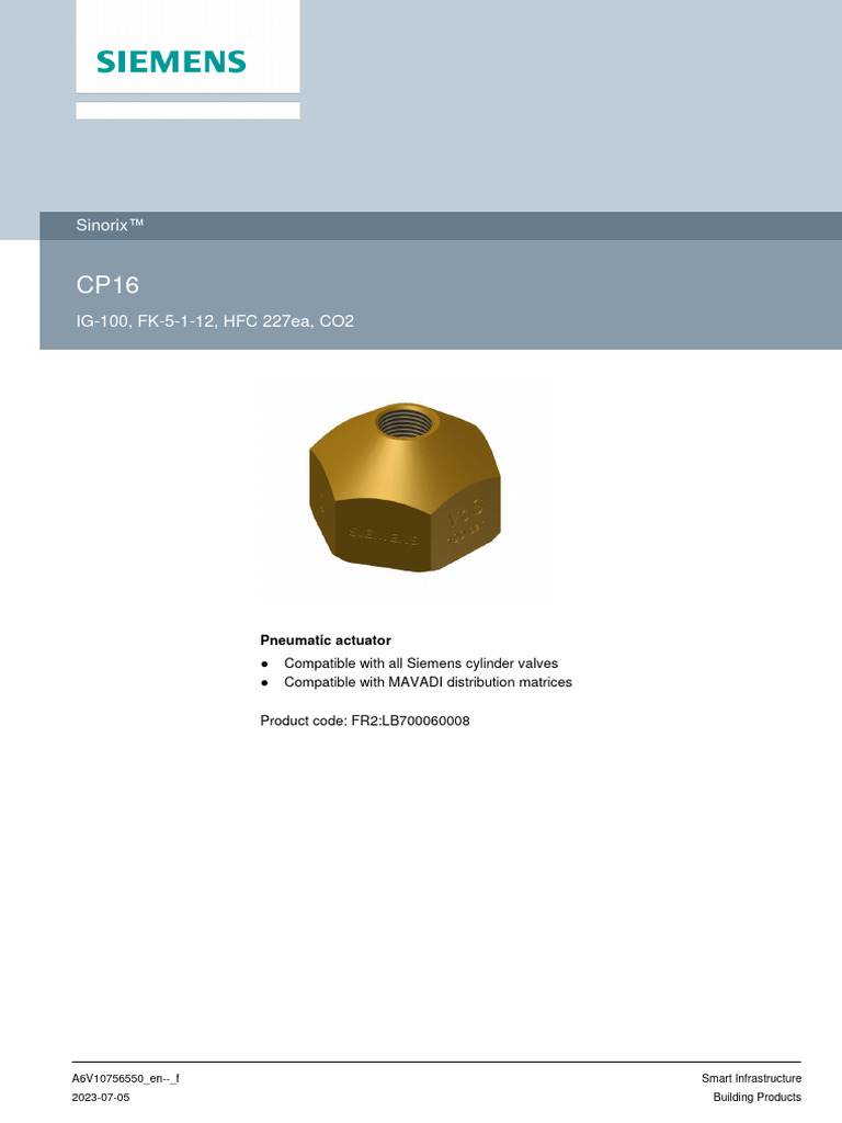 CP16 A6v10756550 | PDF | Valve | Actuator