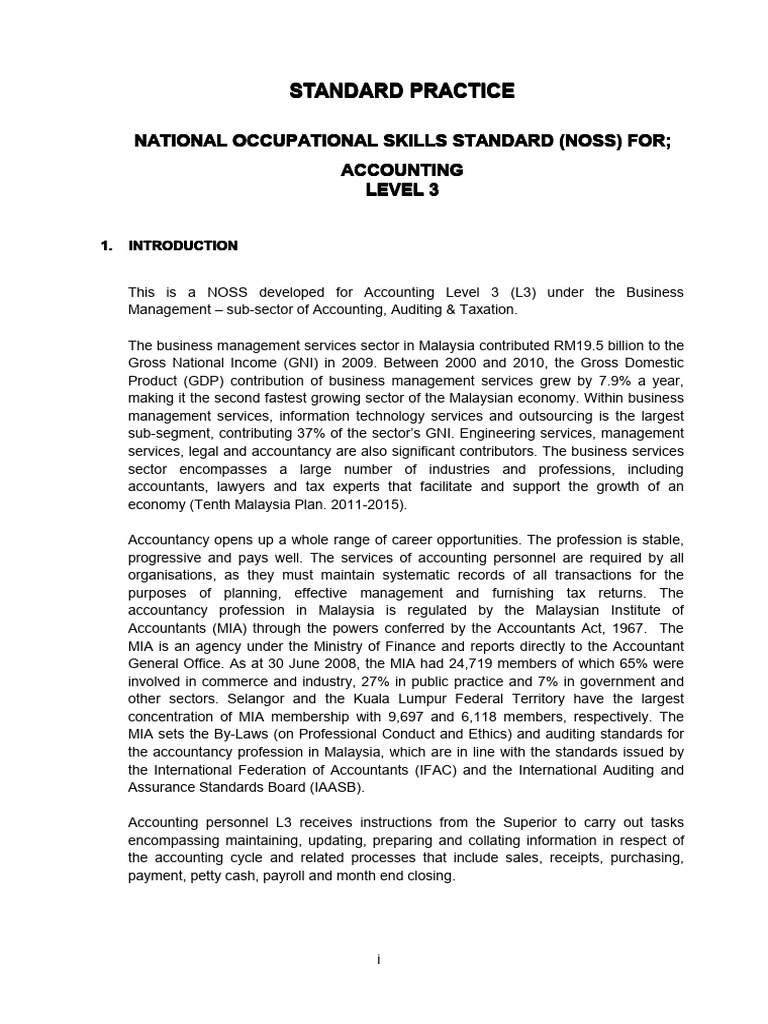 Standard Practice L3 | PDF | Payroll | Accounts Payable