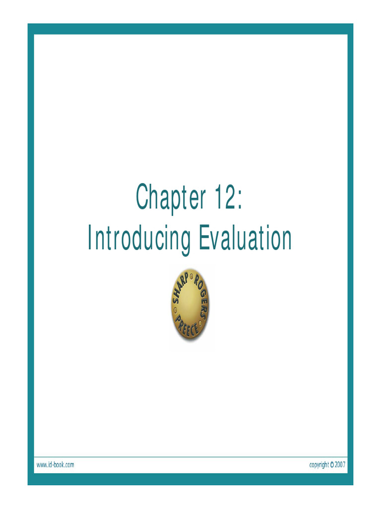 Chapter 12 ID2e Slides | PDF | Usability | Design Chapter 12 ID2e Slides | PDF | Usability | Design
