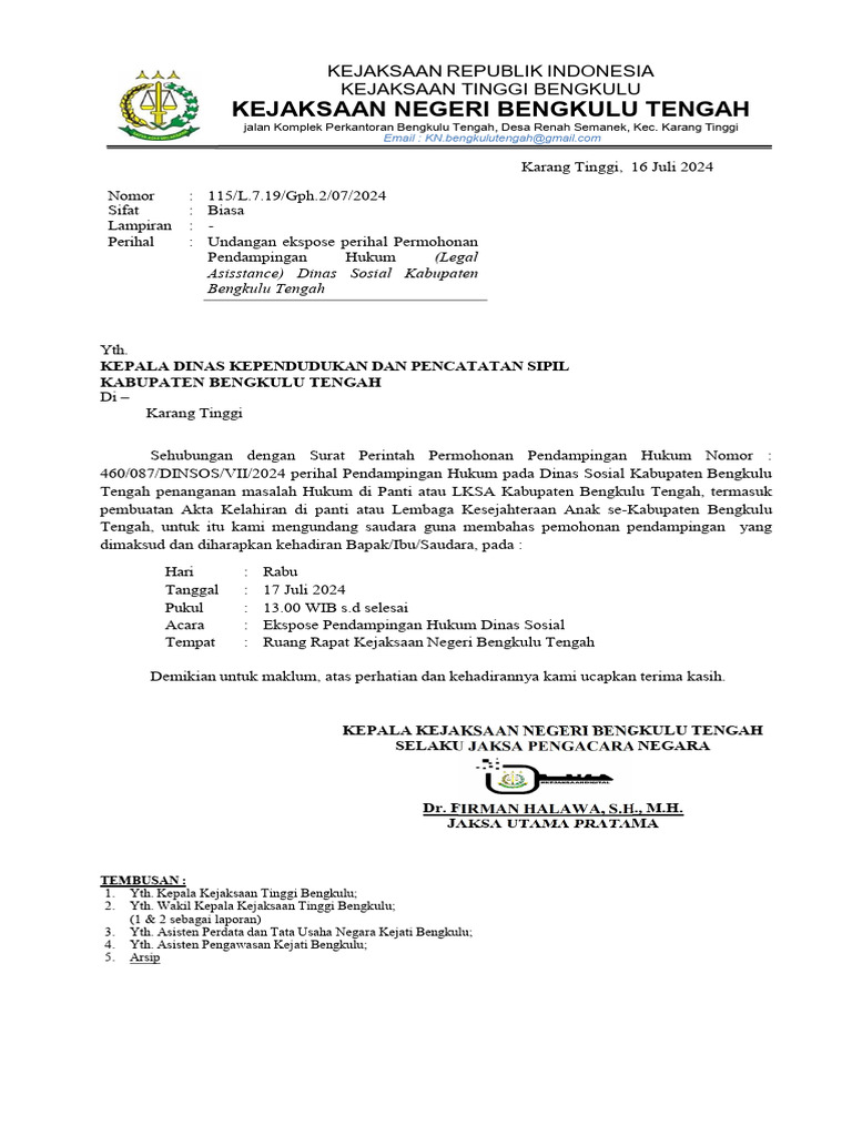 Undangan Ekspose Dinsos 2 | PDF