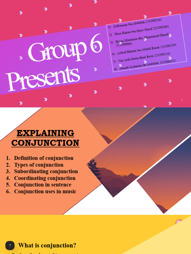Conjunction | PDF | Syntactic Relationships | Semantic Units