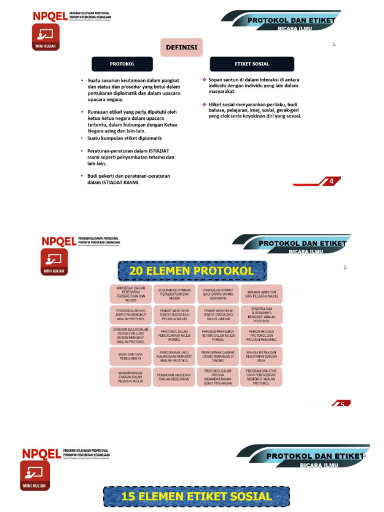 Protokol Kerjaya | PDF