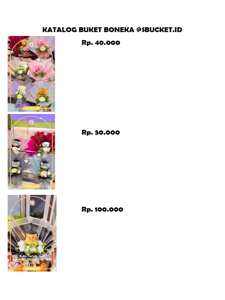 KATALOG BUKET BONEKA | PDF