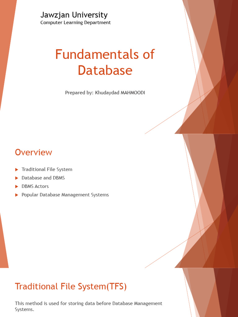 FDB Lecture01 | PDF | Databases | Oracle Database