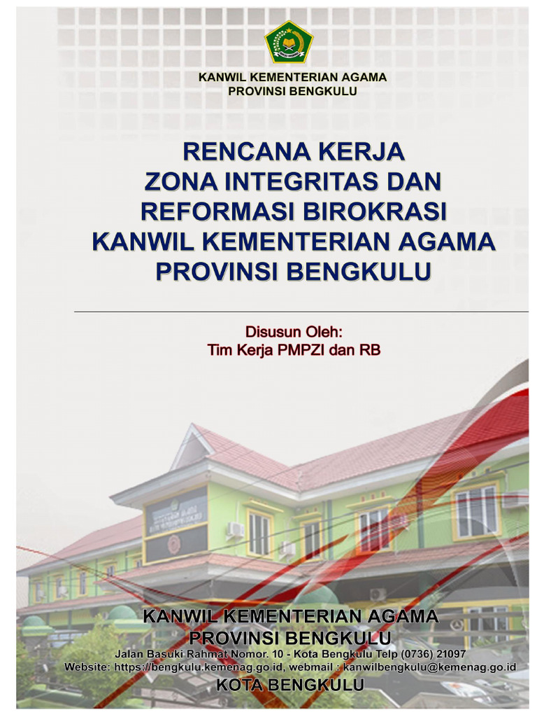 Renaksi 234234 1633673748 2.a Rencana Kerja ZI RB | PDF