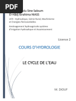 Cours Hydrologie Master | PDF | Hydrologie | Cycle de l'eau