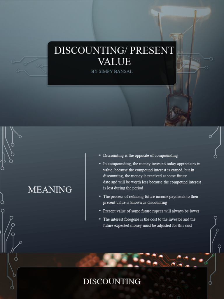 Discounting - 5 | PDF | Present Value | Discounting