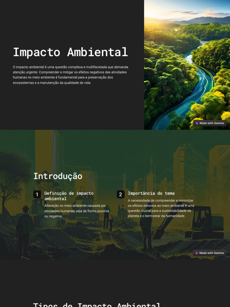 Impacto Ambiental | PDF | Ambiente natural | Sustentabilidade