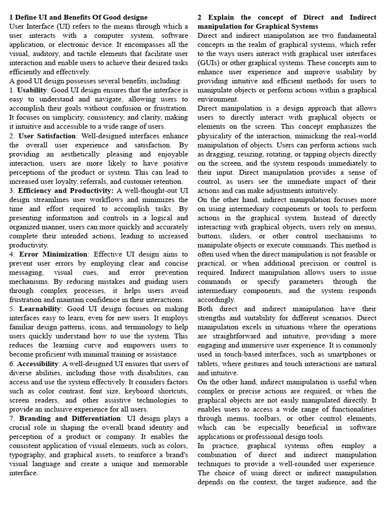 UID New | PDF | Graphical User Interfaces | Usability