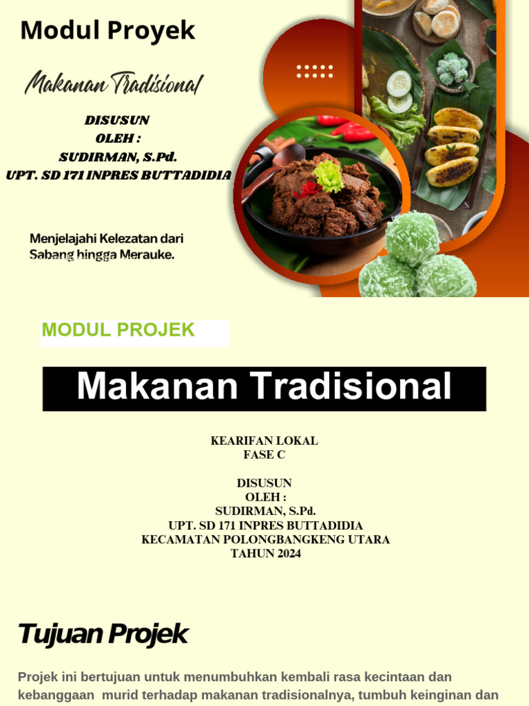 Modul Projek - Makanan Tradisional - Fase C | PDF | Seni | Sains ...