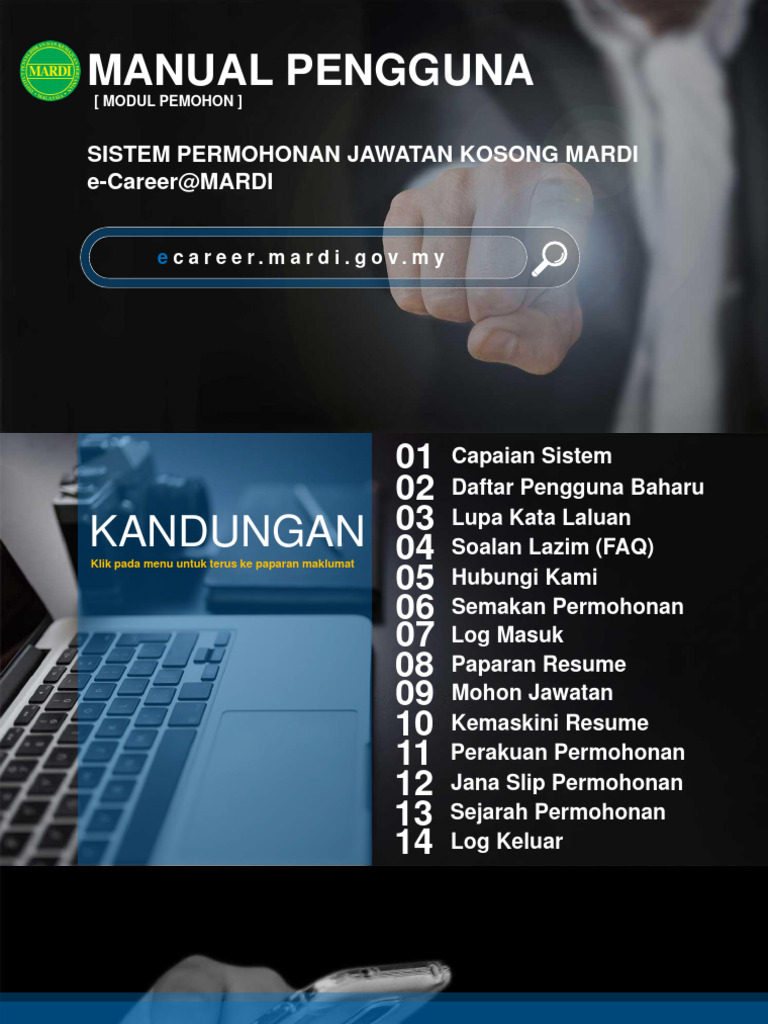 Panduan Penggunaan Pemohon | PDF