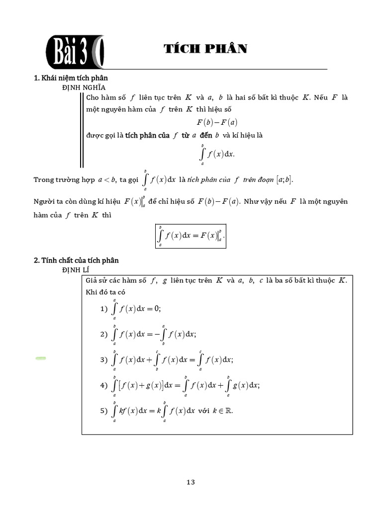 Bai 3 - Tich Phan | PDF