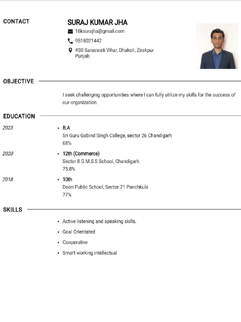 Suraj Kumar Jha Pic | PDF