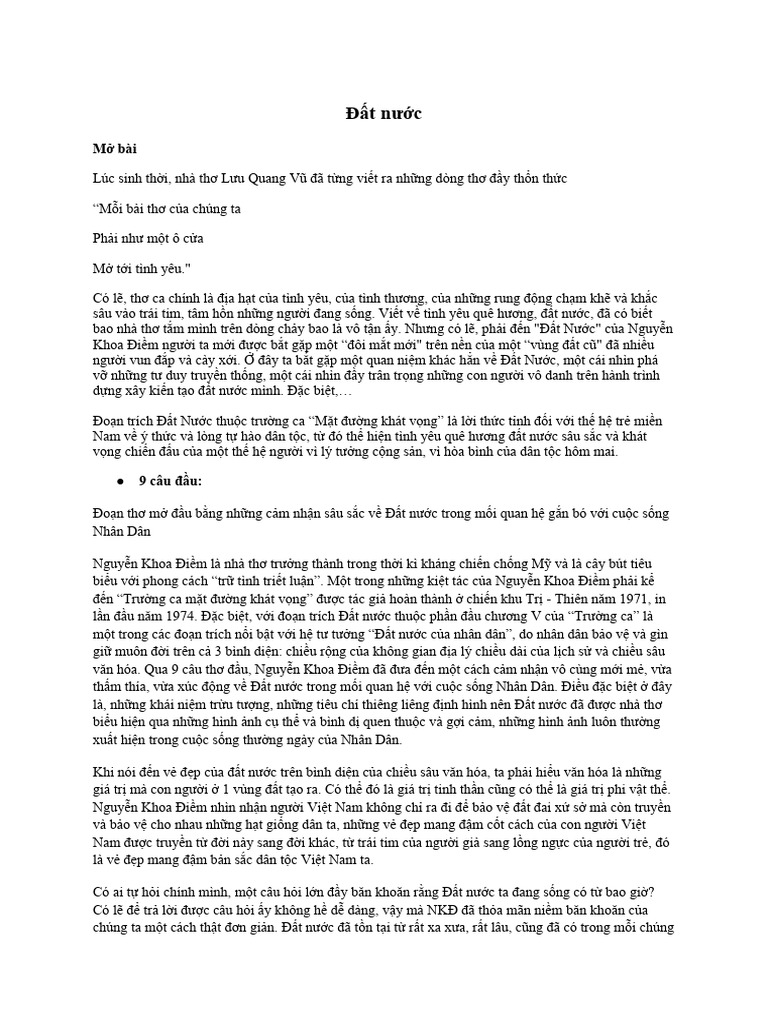 Văn CK1 - hoàn chỉnh | PDF