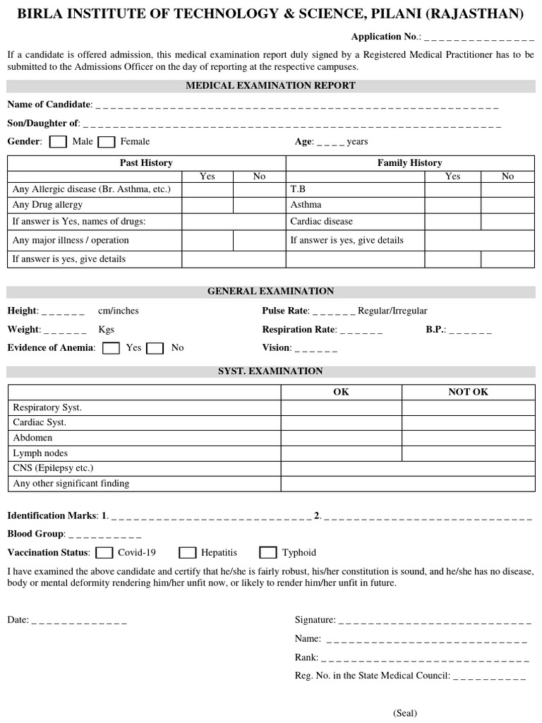 Medical Proforma | PDF | Allergy | Epidemiology