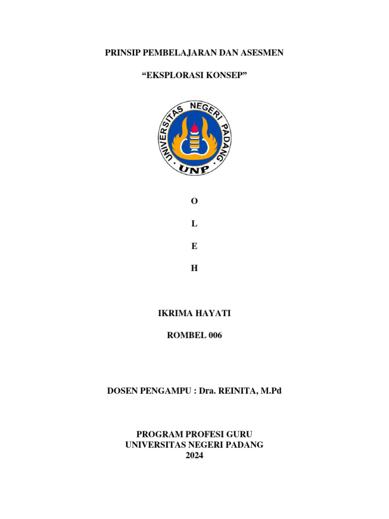 T2. Eksplorasi Konsep - PPA.Ikrima Hayati | PDF | Pengembangan Diri