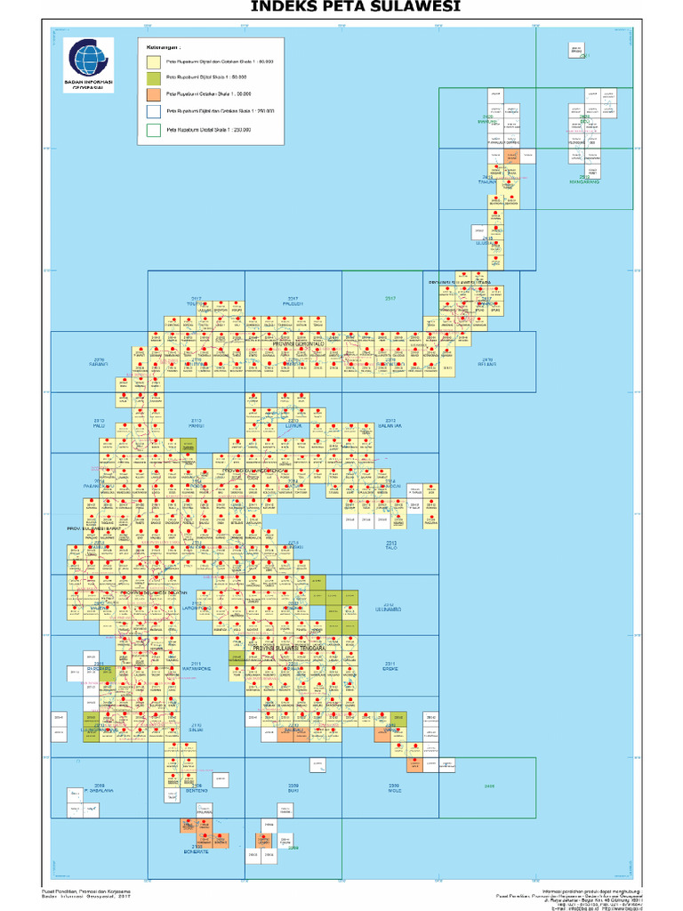 Peta Indeks RBI - Sulawesi-2017 | PDF