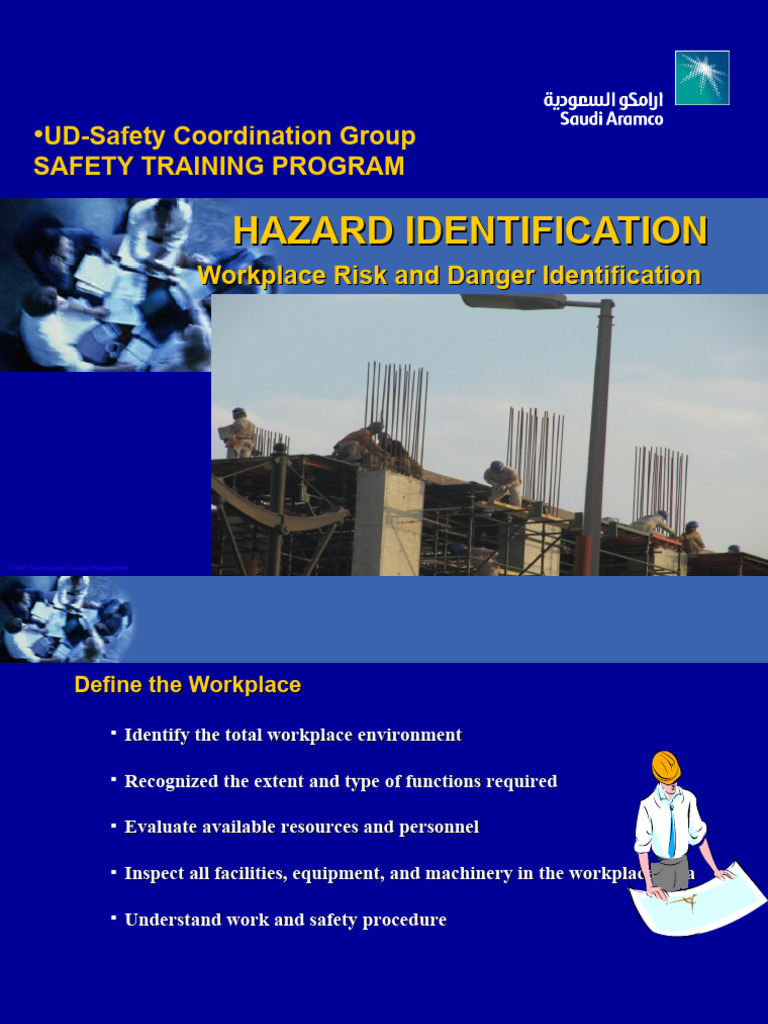 03 - ARAMCO - HAZARD IDENTIFICATION Ppt. Final | PDF | Hazards | Risk