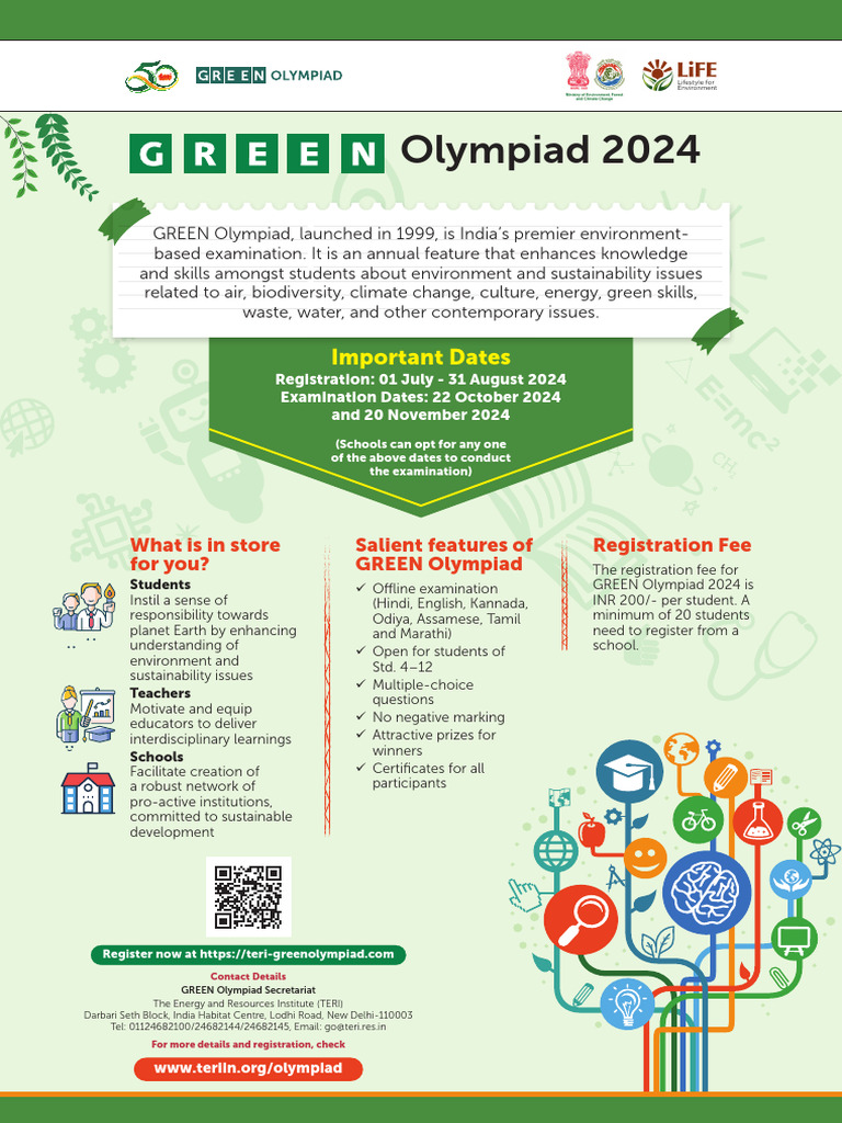 Final GREEN Olympiad Poster - 2024 | PDF | Environmental Social Science ...