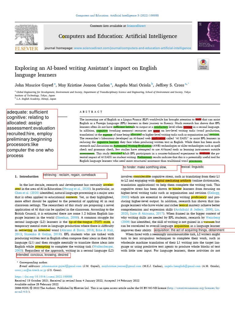 1 s2.0 S2666920X22000108 Main | PDF | Artificial Intelligence | Intelligence (AI) & Semantics