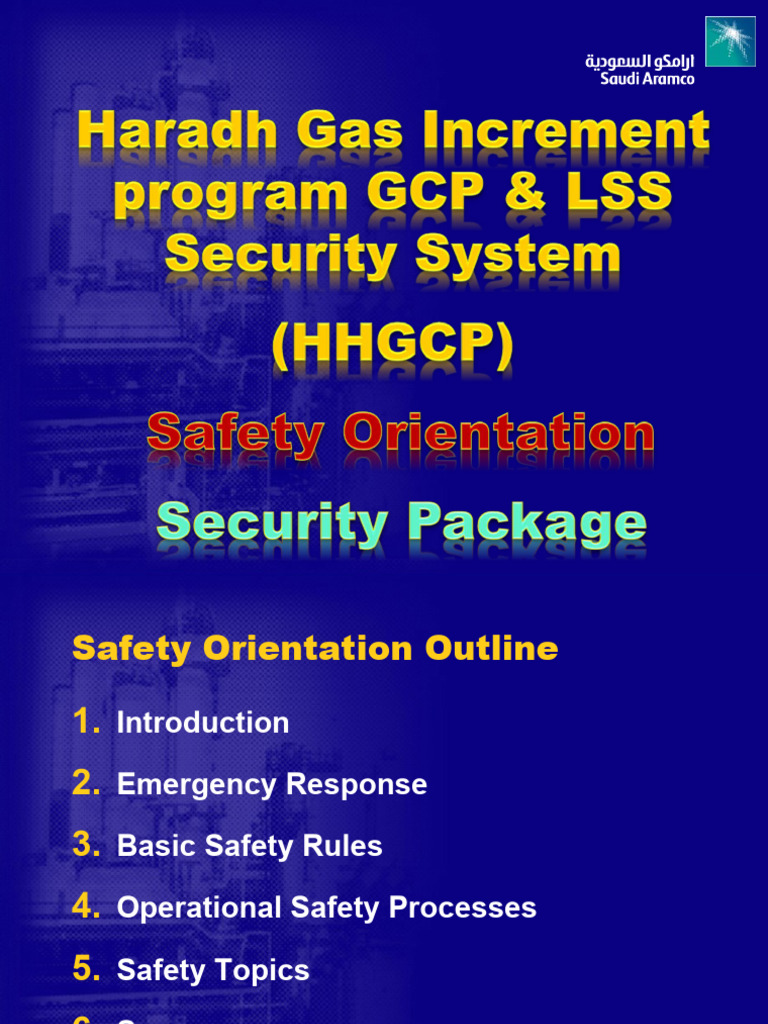 Aramco Safety Orientation Overview | PDF | Welding | Construction