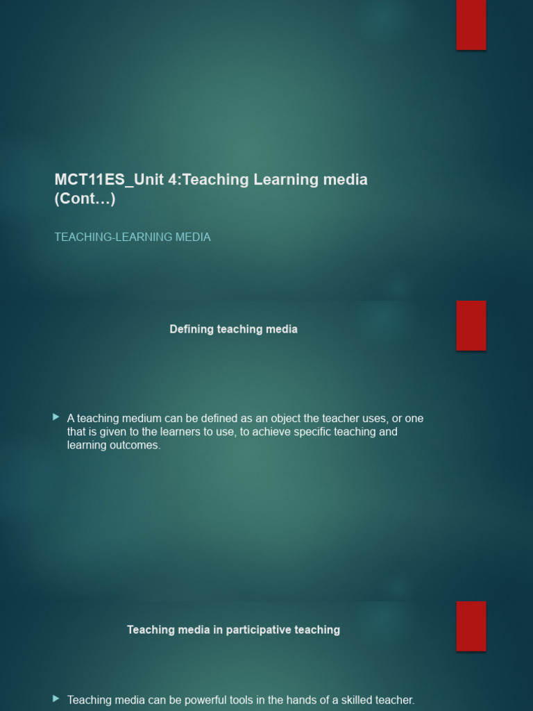Mct11es Unit 4 | PDF | Learning | Teachers